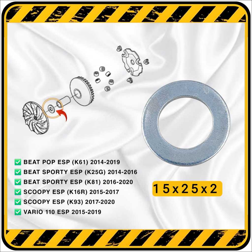 Jual Ring Rumah Kipas Roller Puly / Pully / Pulley CVT Honda BEAT ...