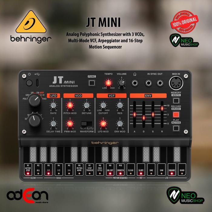 Jual Behringer JT MINI Analog Polyphonic Synthesizer with 3 VCO ...