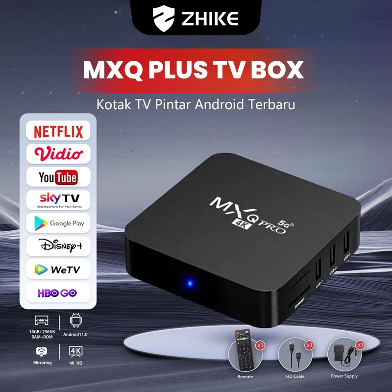 Jual MXQ PLUS Android TV Box 4K HD Smart Set Top Box 64GB Ram 512GB Rom ...