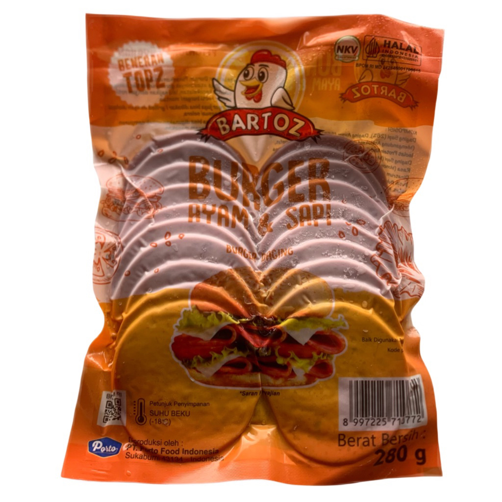 Jual Bartoz Beef Burger Isi 20 Pcs | Shopee Indonesia