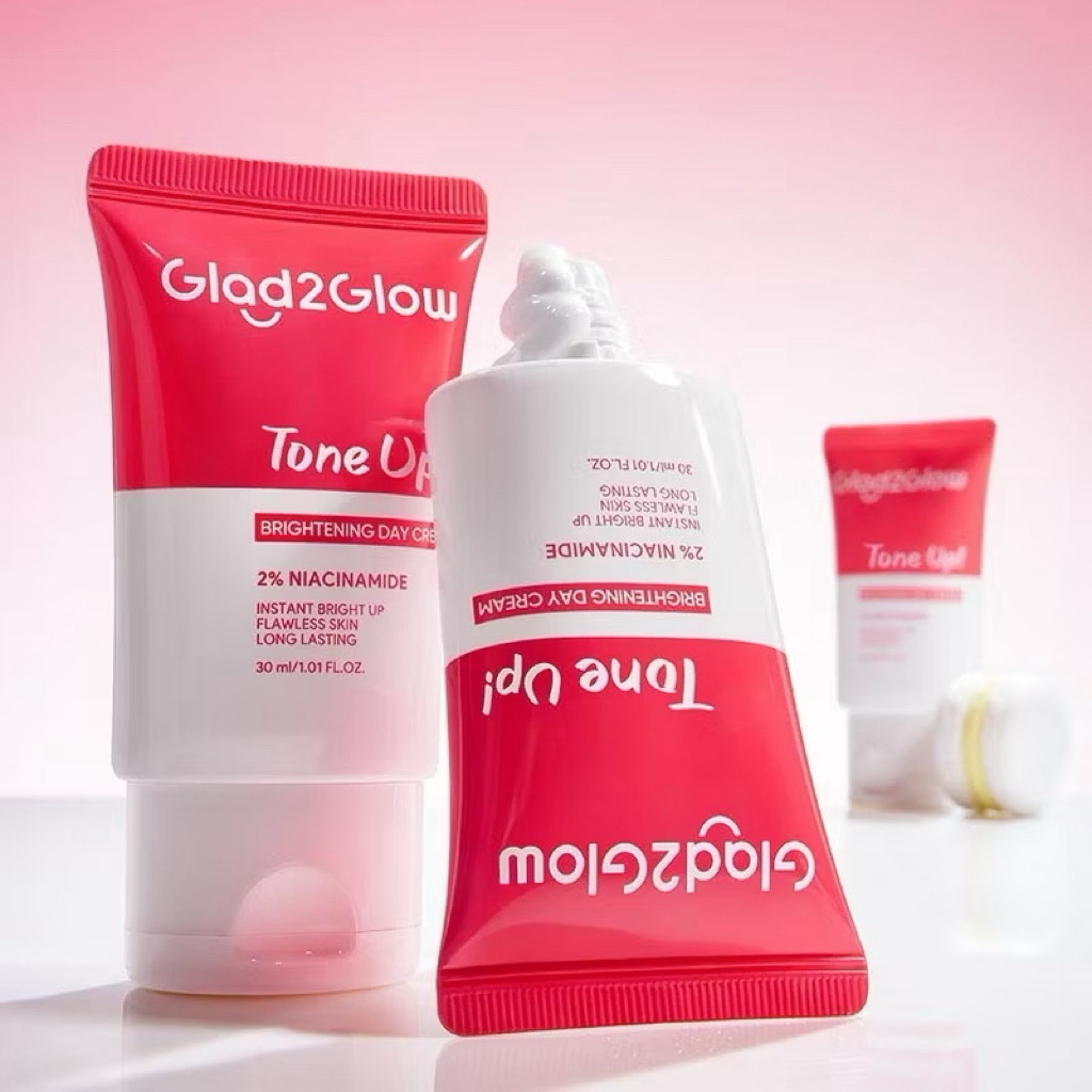 Jual Glad2Glow Tone Up Brightening Day Cream 30ml | Shopee Indonesia