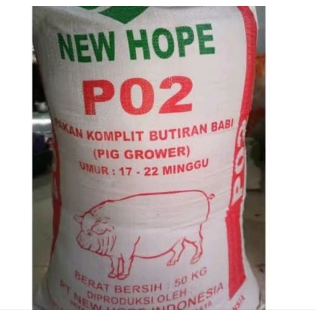 Jual Pakan Ayam New Hope PO2 Pur Unggas Ayam Babi Pelet Repack 10 kg ...