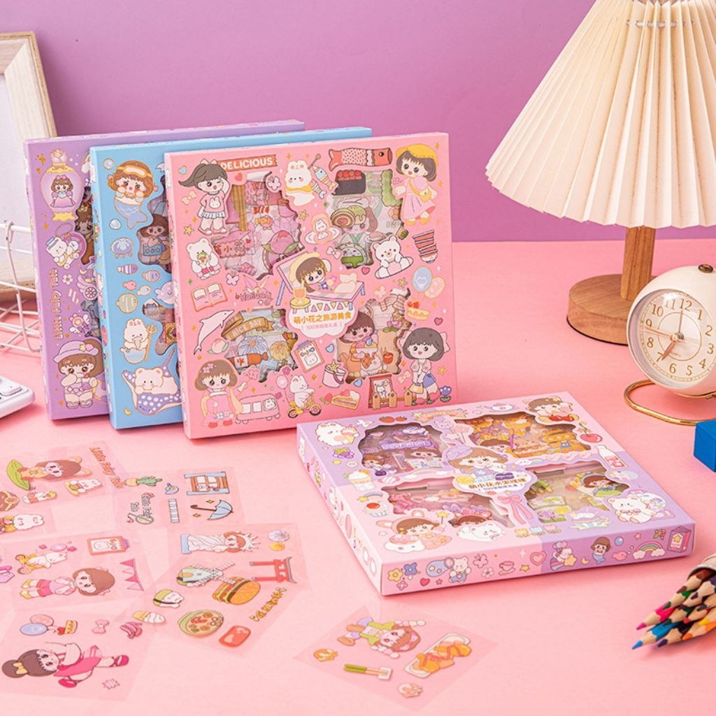 Jual sticker DIY stiker mainan anak cartoon lucu little fairy tale isi ...