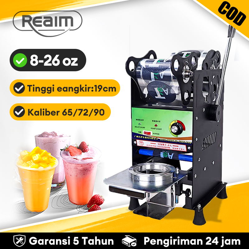 Jual REAIM Mesin Cup Sealer 8-26 Oz Mesin Press Gelas Original Mesin ...