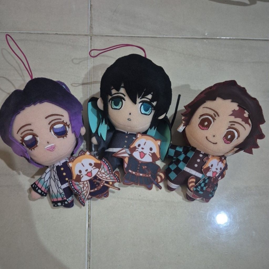 Jual Tanjiro, Muichiro, Shino with Rascal Demon Slayer plush original ...