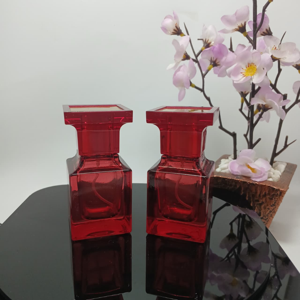 Jual [PERLUSIN] BOTOL PARFUM KOSONG TOM FORD RED DRAT 30 ML TUTUP MERAH ...