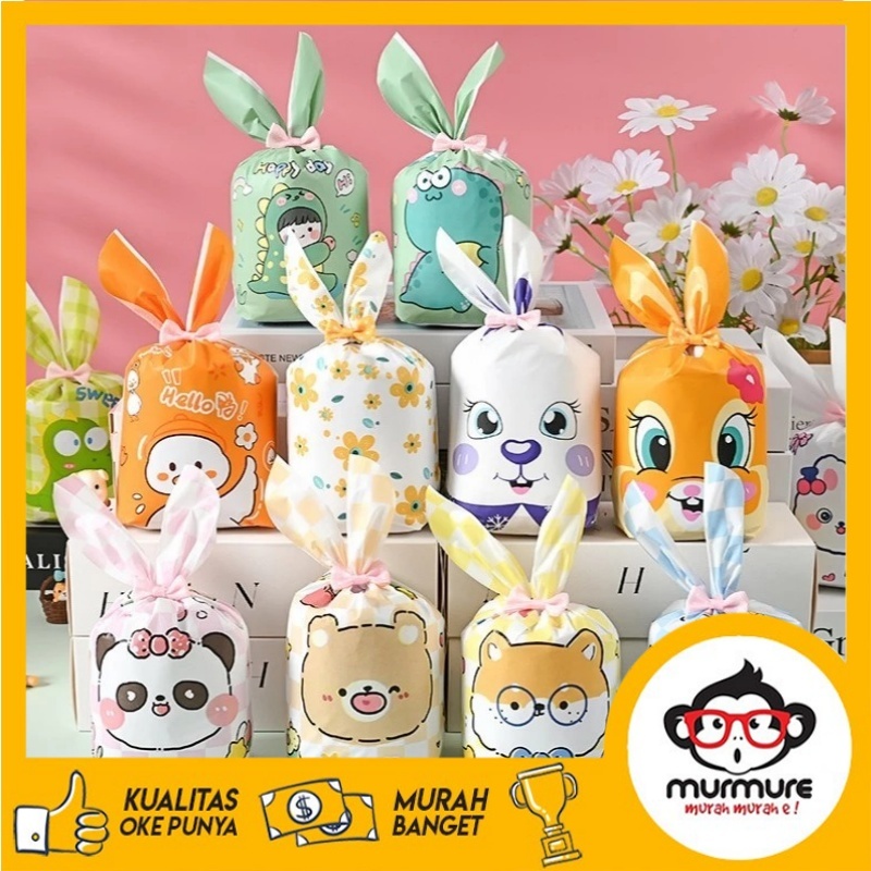 Jual 50 Pcs Plastik Rabbit Lucu 13x22cm Snack Mini Plastik Rabbit Ear ...
