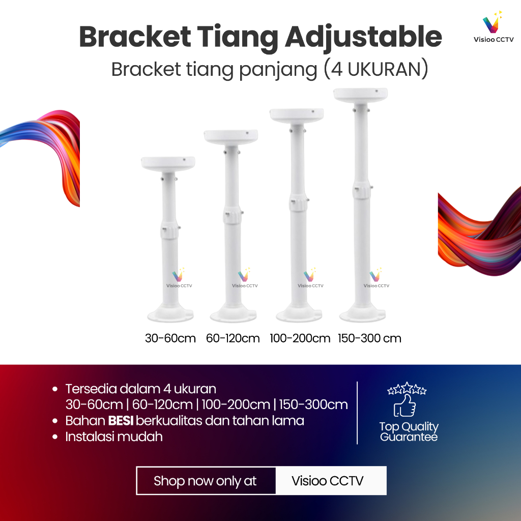 Jual Bracket Tiang CCTV Adjustable Panjang Outdoor / Wall Ceiling ...