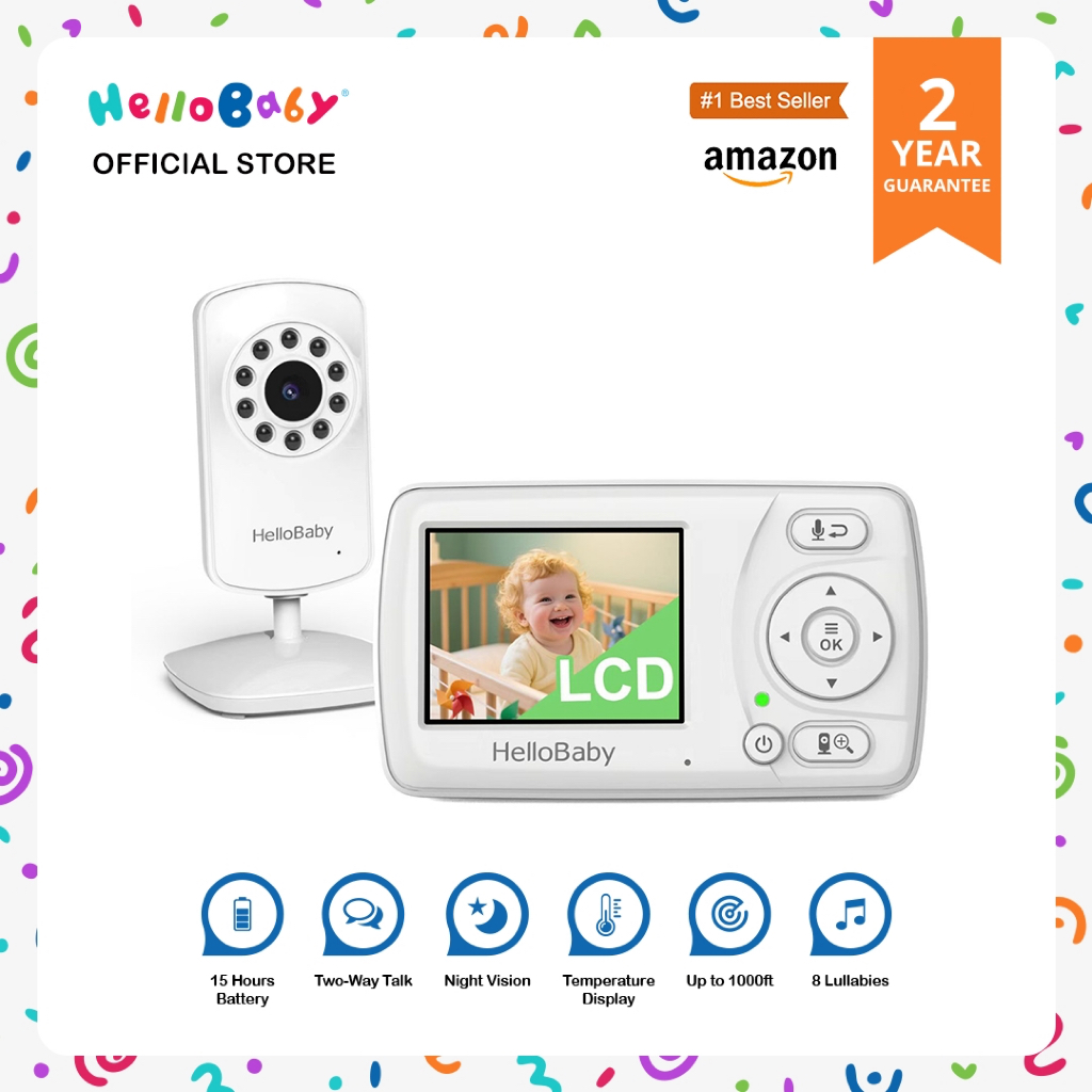 Jual HelloBaby 2.4" inch Video Baby Monitor - Kamera Monitor Bayi ...