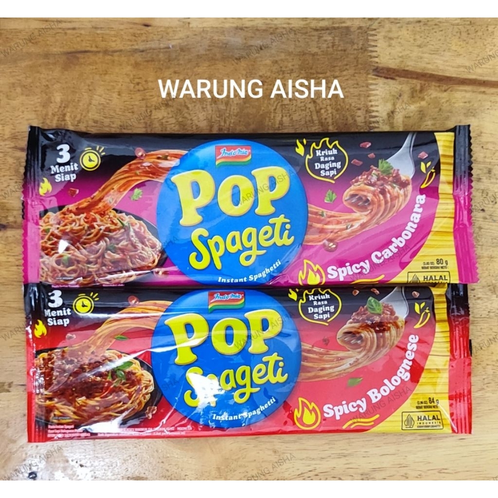 Jual Pop Spageti Spagetti Instan Spicy Bolognese | Spicy Karbonara 80 ...
