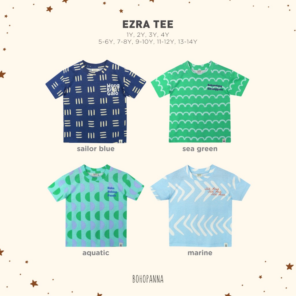 Jual BOHOPANNA - EZRA TEE 5.0 - KAOS ANAK | Shopee Indonesia