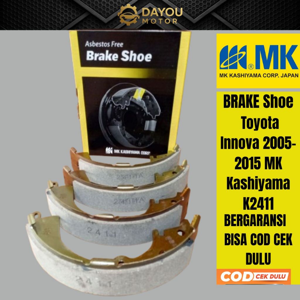 Jual Brake Shoe / Kampas Rem Belakang Toyota Innova 2005-2015 MK ...