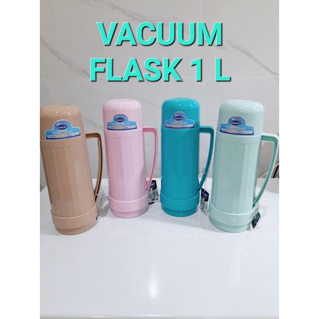 Jual Termos Air Panas 1L / Vacuum Flask Nomuri 1L Termos Tahan Panas ...
