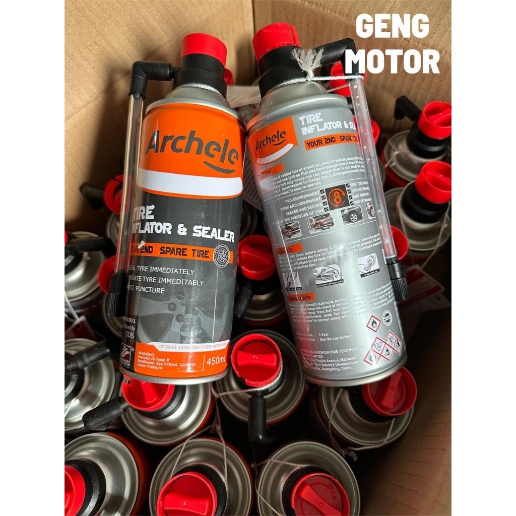 Jual Pompa darurat+cairan tubbles anti bocor Archele 450ml | Shopee ...
