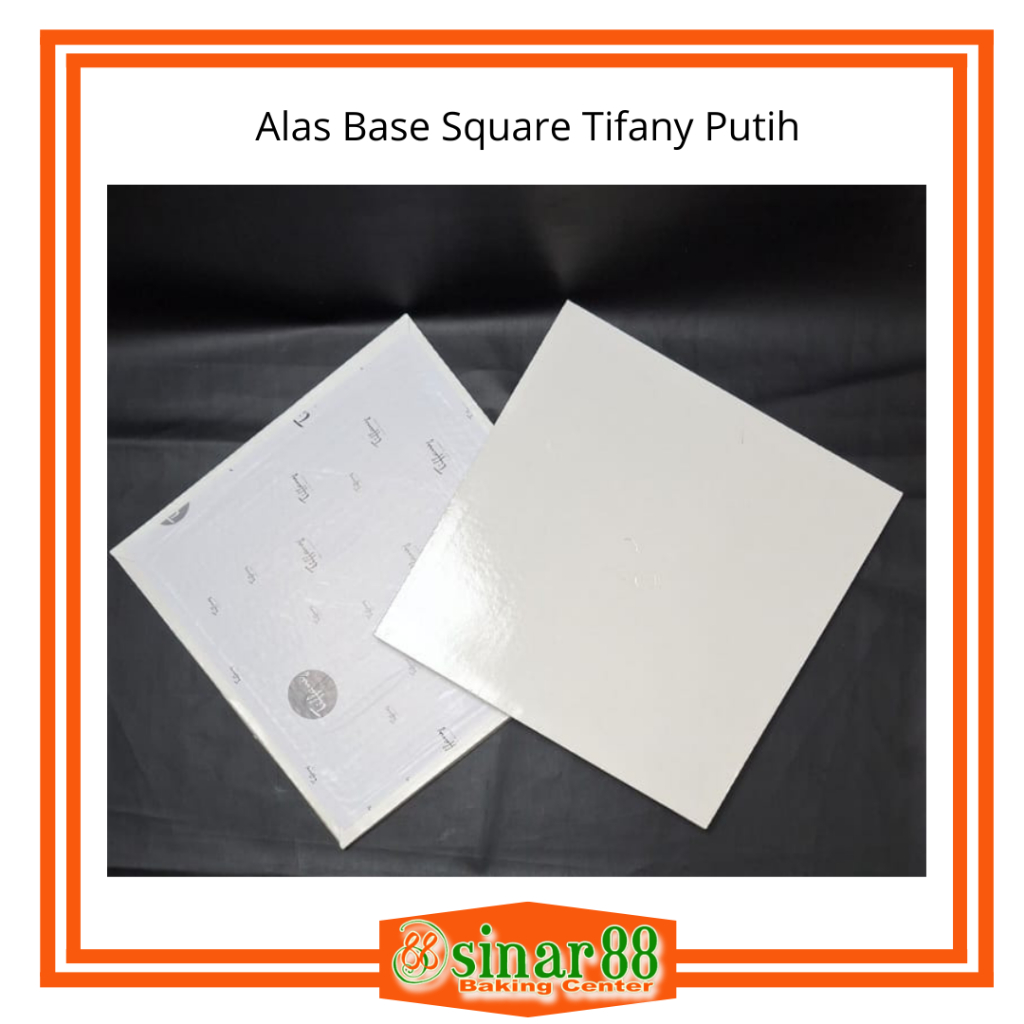 Jual Alas Base Square Tifany Putih - Per/1bh | Shopee Indonesia