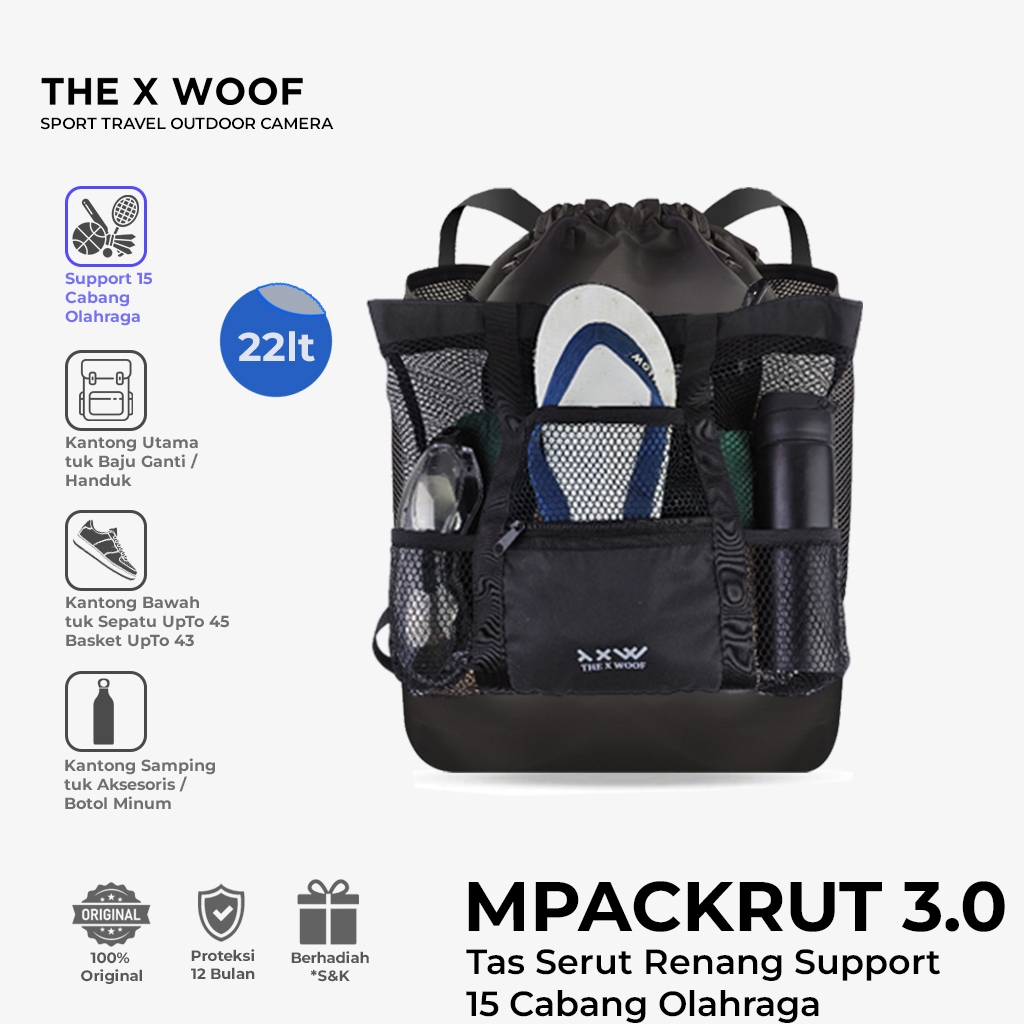 Jual The X Woof MpackRut3 Water Sport Tas Renang Tas Snorkling Tas ...