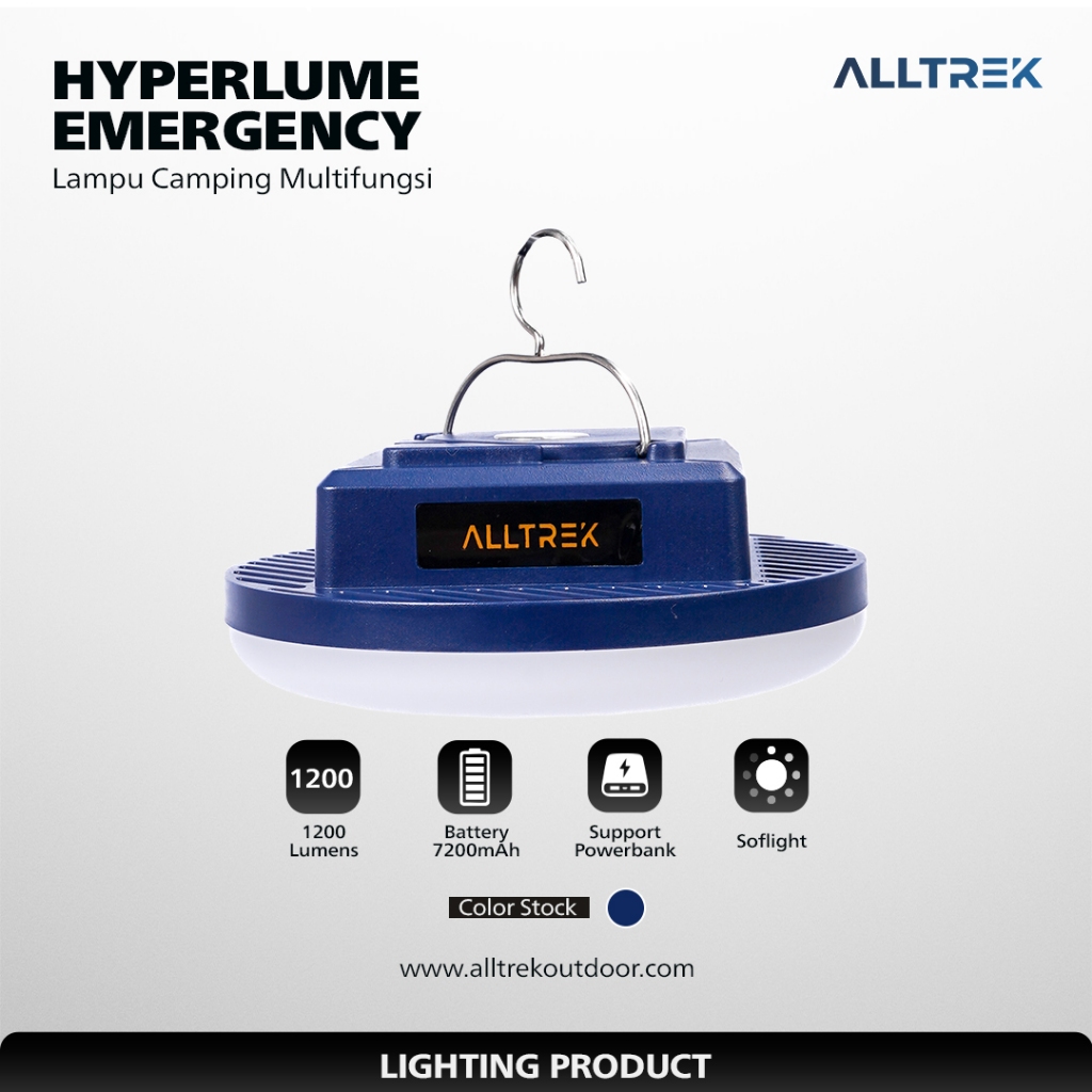 Jual ALLTREK Lampu Gantung Camping Emergency HYPERLUME Lampu Tenda Emergency Lamp Multifungsi ...
