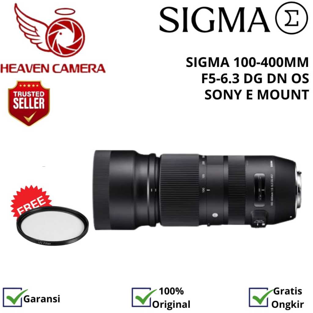 Jual Lensa Sigma 100-400mm F5-6.3 DG DN OS Contemporary For Sony E ...