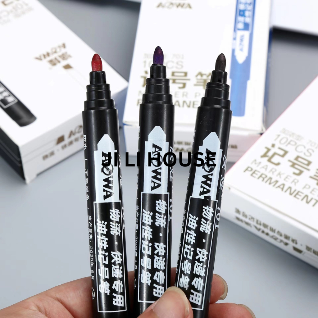 Jual Spidol Permanent Marker Aowa 701 Untuk Tulis Di Segala Permukaan ...