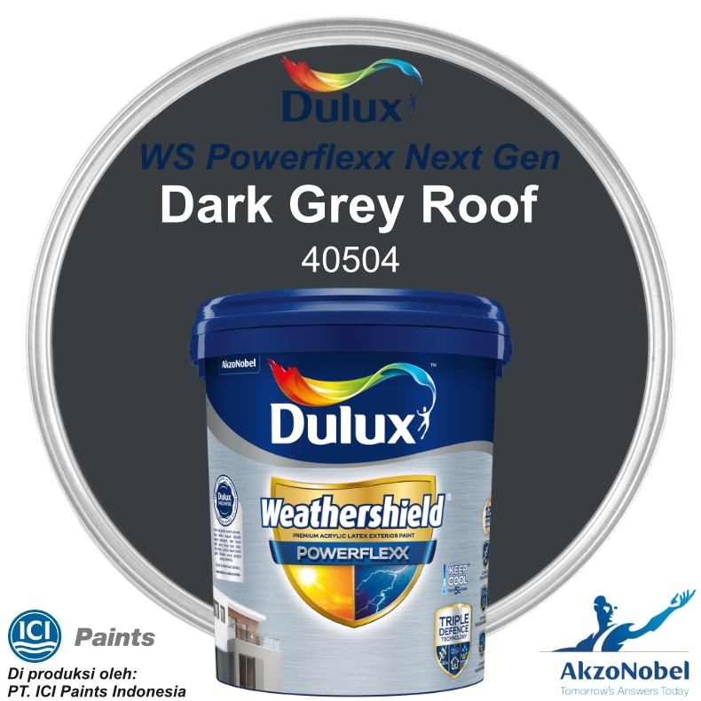 Jual CAT DULUX WEATHERSHIELD POWERFLEXX 20 LT - DARK GREY ROOF 40504 ...