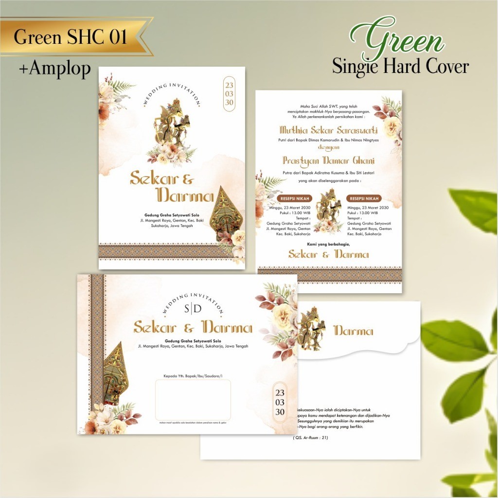 Jual Undangan Pernikahan Unik Hard Cover | Undangan Custom Mewah Elegan ...