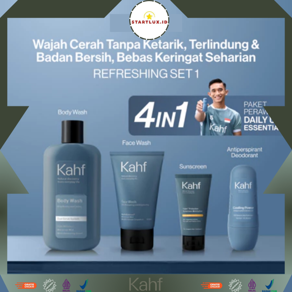 Jual [ KAHF BUNDLE 4IN1 ] PAKET BRIGHTENING & OIL ACNE l PERAWATAN ...