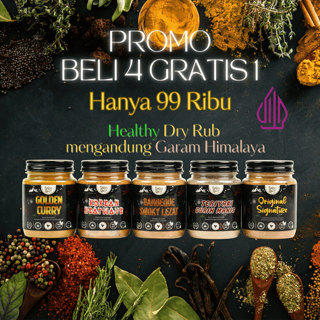 Jual Spices Quest Dry Rub Sehat PAKET ISI 5 | Bumbu Marinasi Diet Tanpa ...