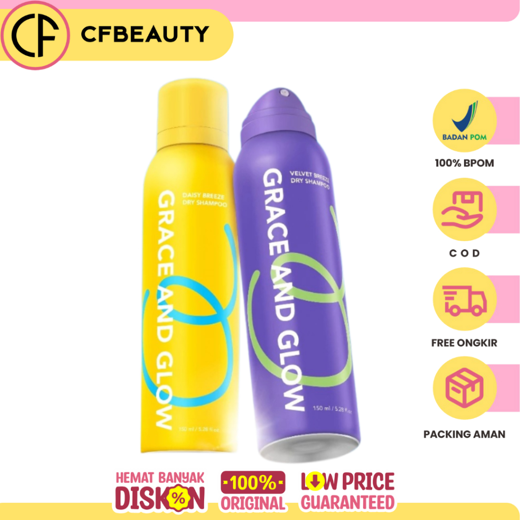 Jual Grace and Glow Dry Shampoo Instant Hair Refresh Daisy & Velvet ...