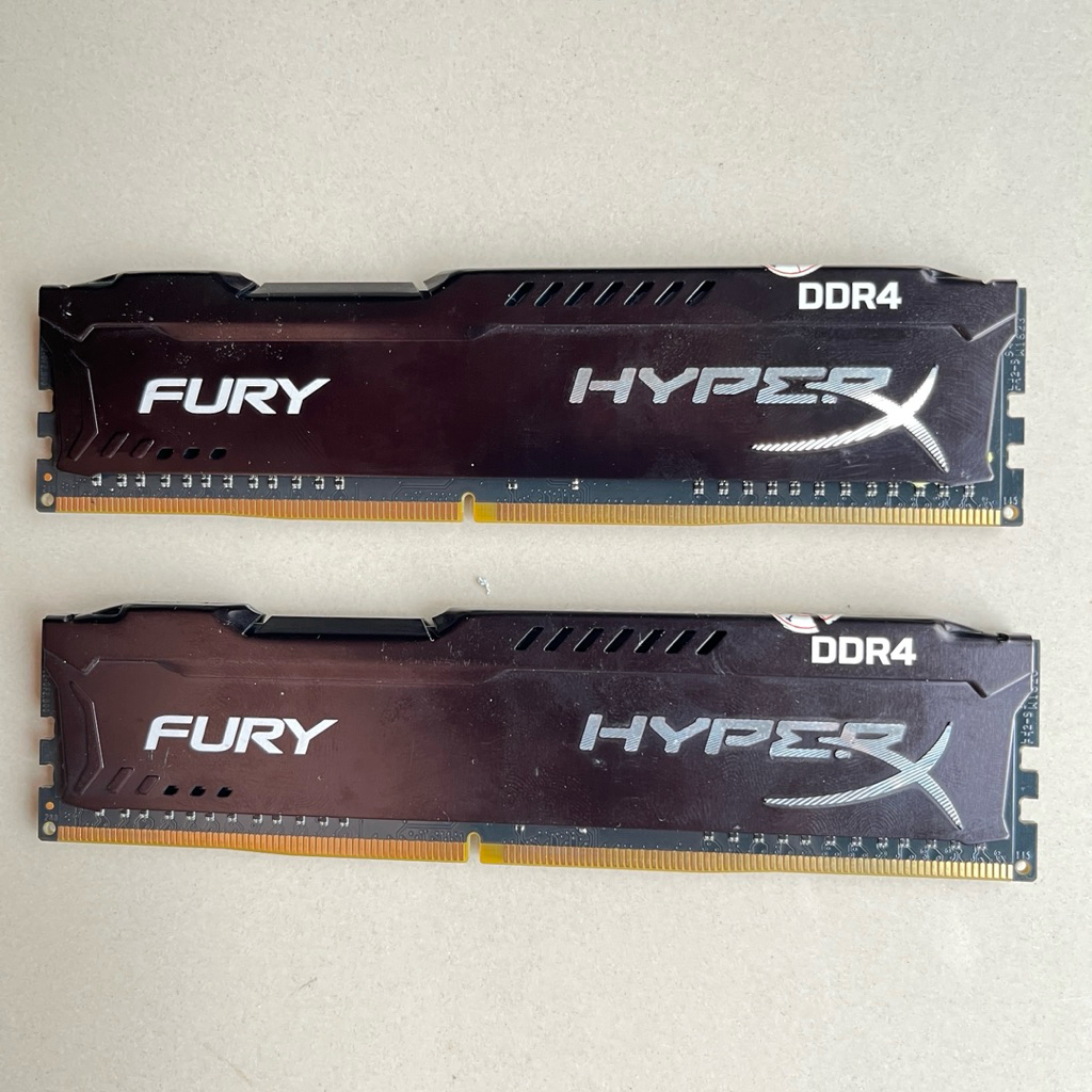 Jual RAM GAMING KINGSTON 8GB KIT 2X4GB 2400MHZ DDR4 HYPERX FURY BLACK LONGDIMM | Shopee Indonesia