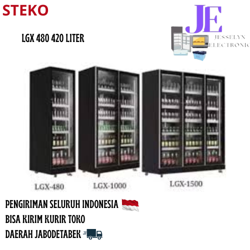 Jual SHOWCASE STEKO LGX 480 1 PINTU 420 LITER | Shopee Indonesia
