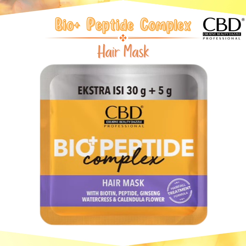 Jual CBD Bio+ Peptide Complex Hair Mask 35gr/Masker Rambut | Shopee ...