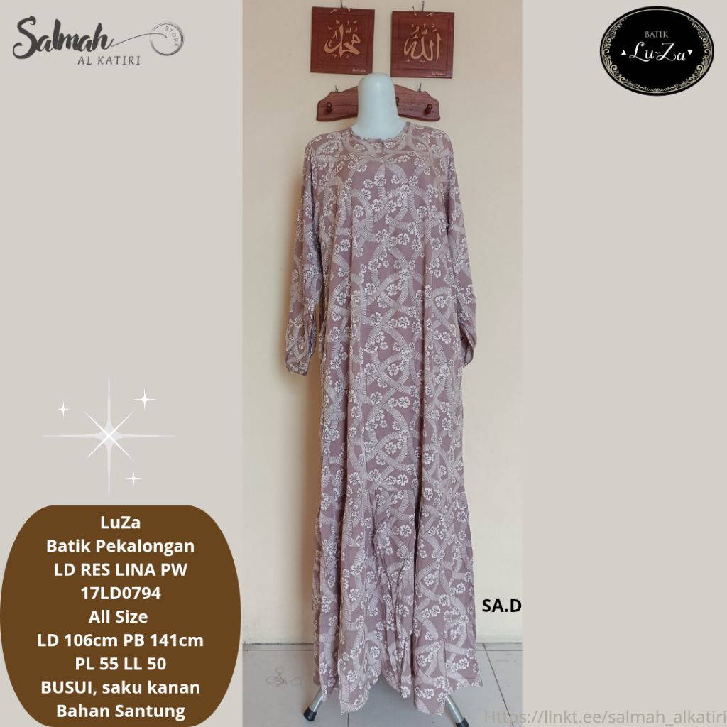 Jual Daster LuZa Batik Pekalongan LD RES LINA PW (D) | Shopee Indonesia
