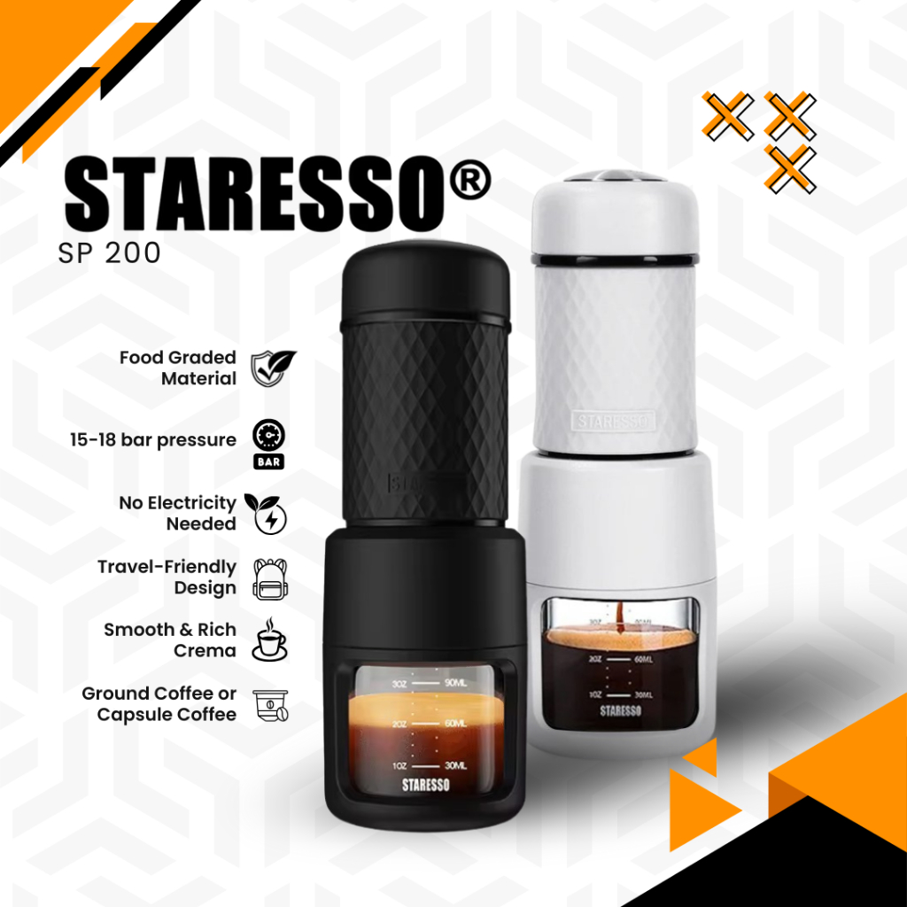 Jual Staresso SP 200 - Espresso Maker Manual Alat Pembuat Espresso Mini ...