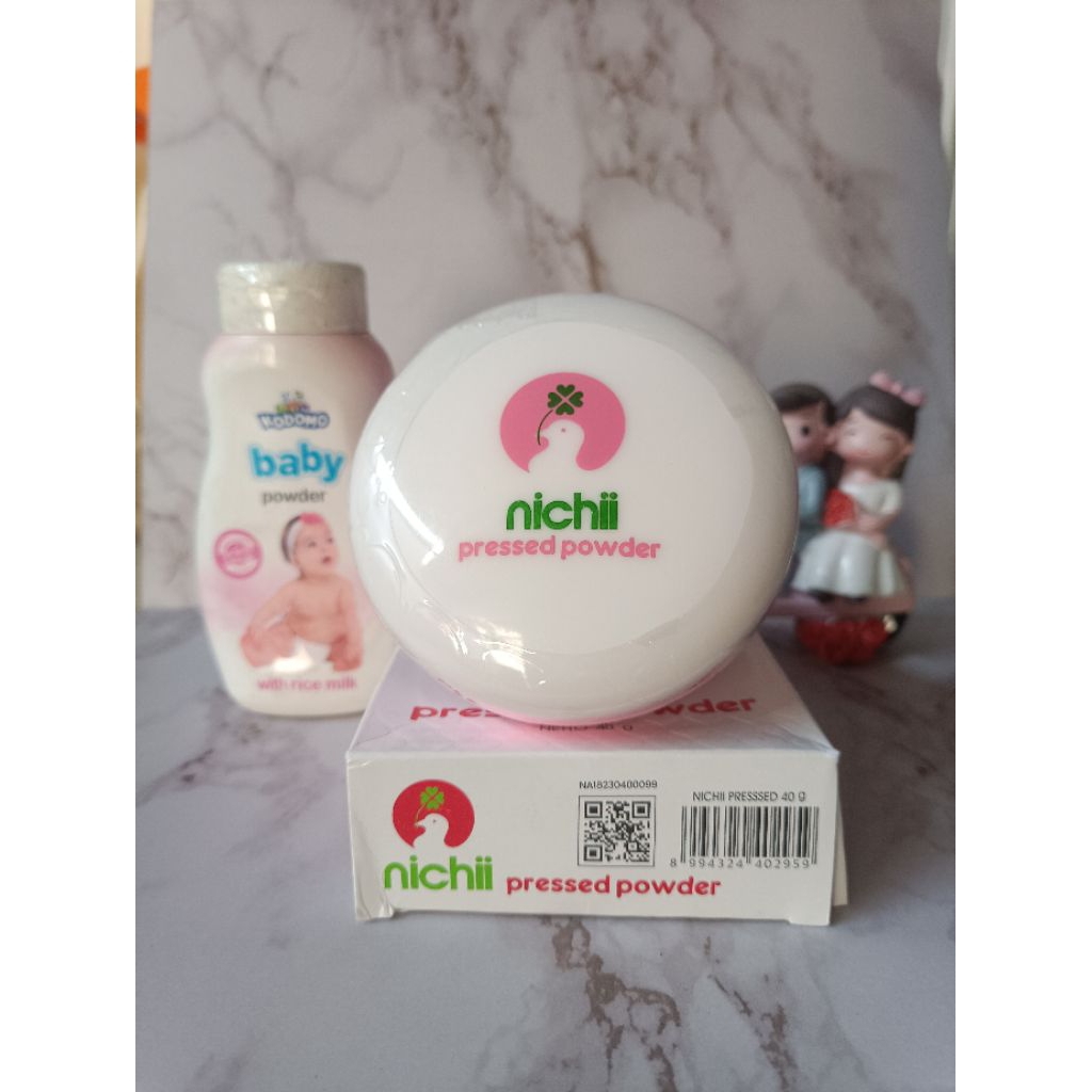 Jual Nichii Pressed Powder 40gr Bedak PADAT Plus Baby Powder | Shopee ...