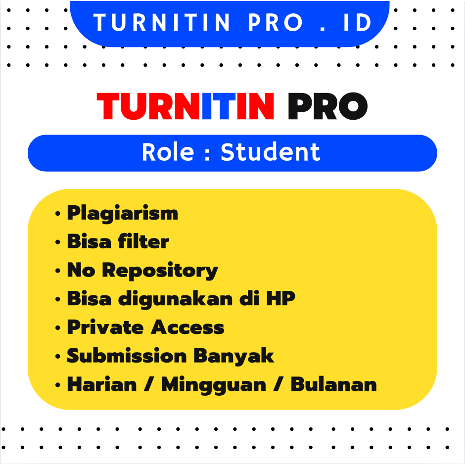 Jual Akun Turnitin Pro Student Instruktur No Repository Harian Mingguan ...