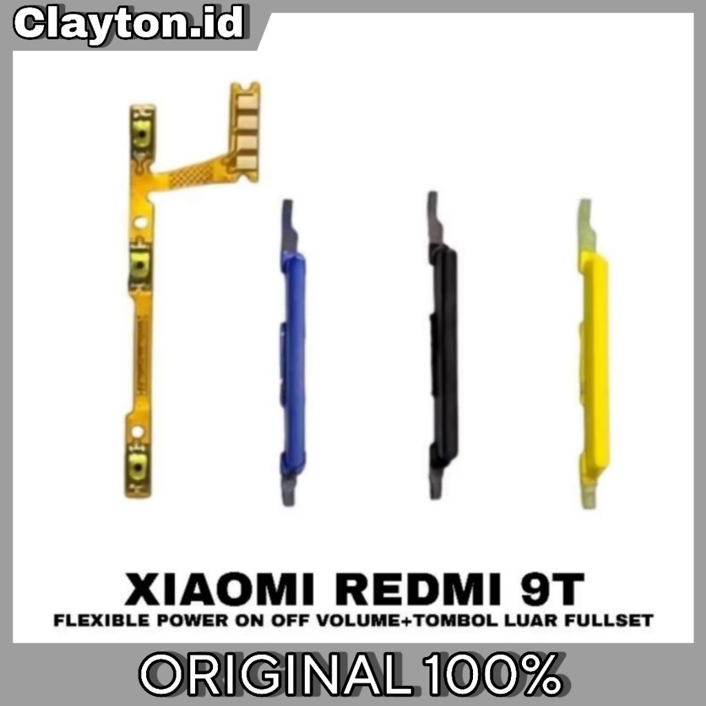 Jual Flexible On Off Volume + Tombol Luar Xiaomi Redmi 9T (1Set Luar ...