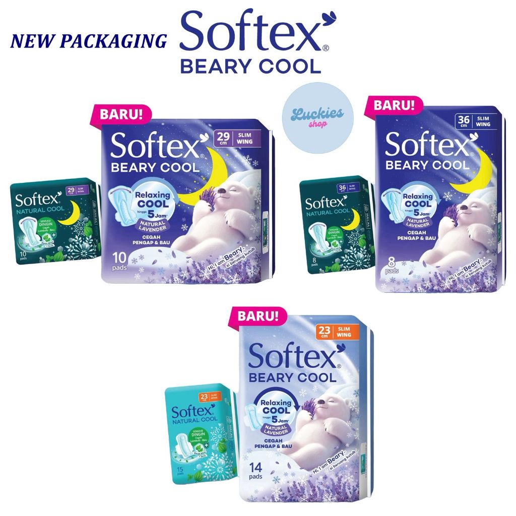 Jual [ New Packaging ] Softex Beary Cool Night 23cm 14s / 29cm 10s ...