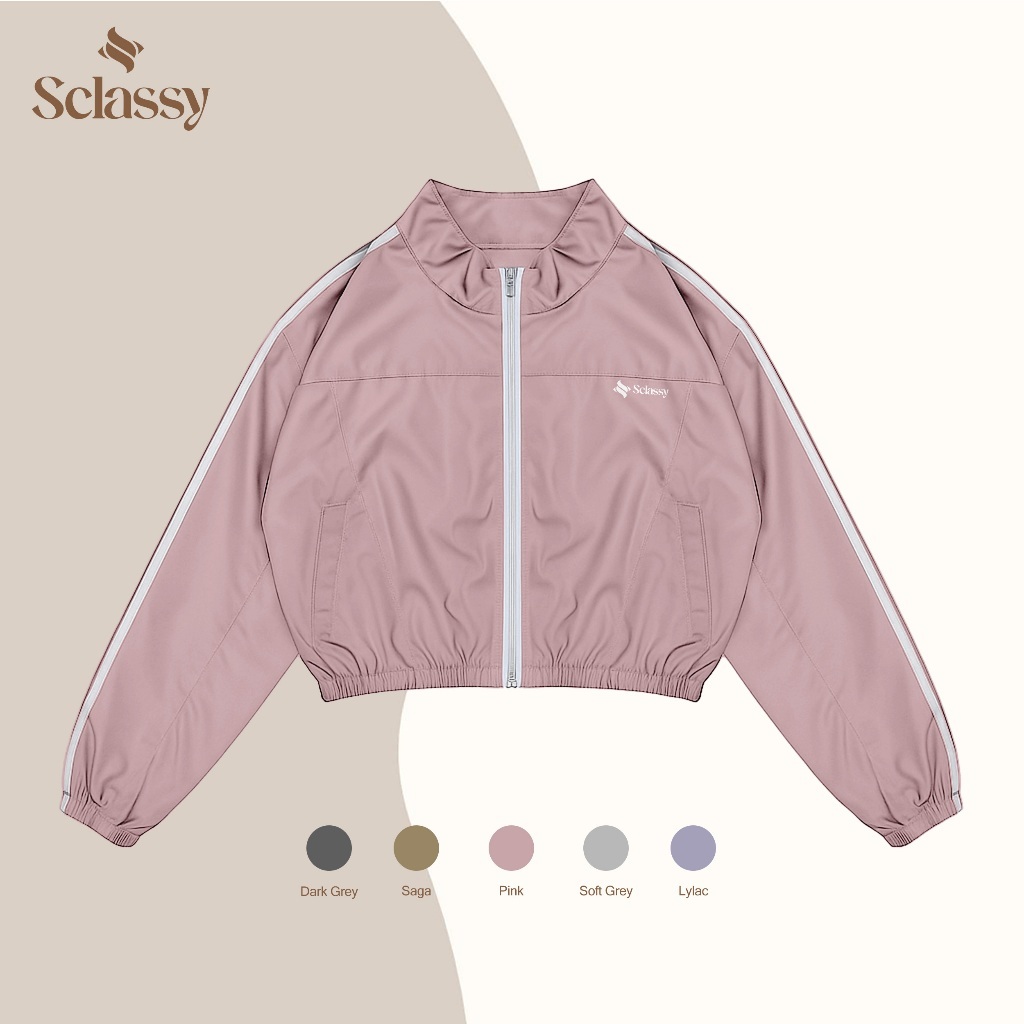 Jual SCLASSY - Baju Lari Wanita Parasut Crop | Shopee Indonesia