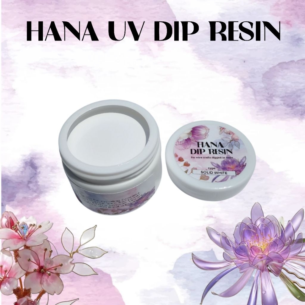 Jual HANA UV Dip Resin - Dip Resin Solid White 50 ml | Shopee Indonesia
