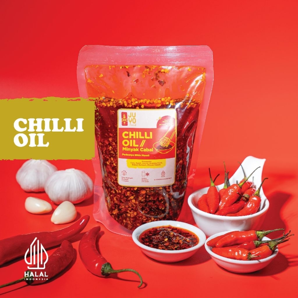 Jual HALAL MUI CHILI OIL 500 GR MINYAK CABAI DIMSUM MIE AYAM BASRENG ...