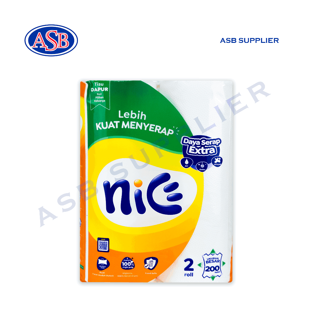 Jual Tissue / Tisu NICE Kitchen Towel (2 Rolls x 200 Sheets) | Shopee ...