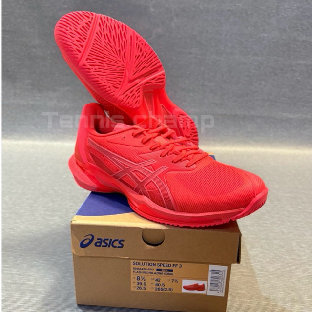 Jual Sepatu Tenis Asics Solution Speed FF3 Flash Red Blazing Coral Men ...