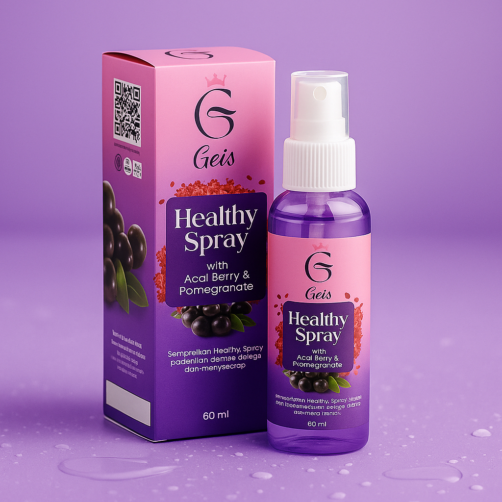 Jual Geis Healthy Spray 60ml – With Acai Berry & Pomegranate | Spray ...