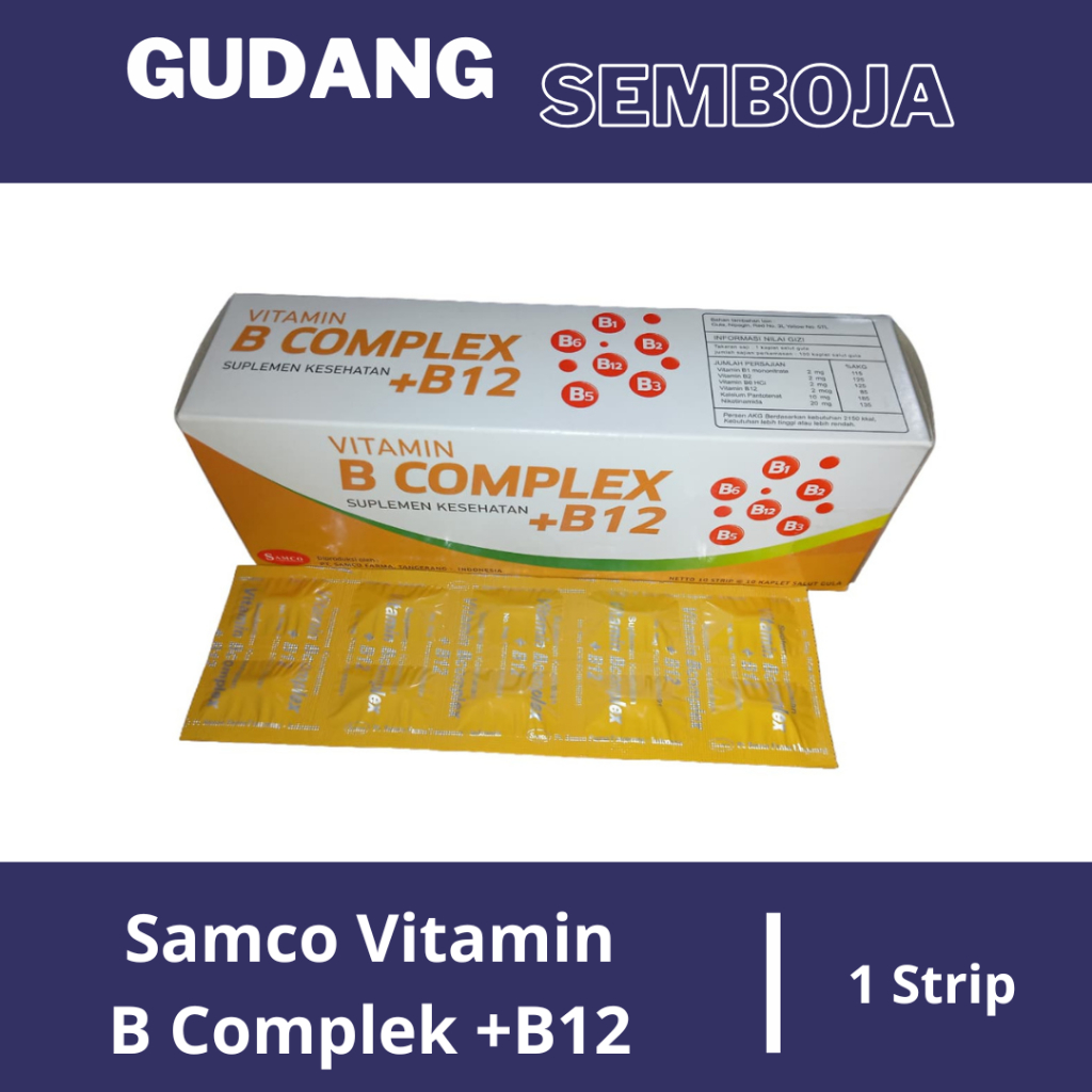 Jual Samco Vitamin B Complex +B12 / Suplemen Kesehatan | Shopee Indonesia