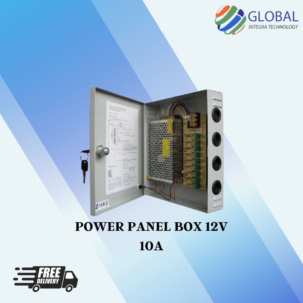 Jual POWER PANEL BOX 12V 10A 8 WAY CCTV | Shopee Indonesia