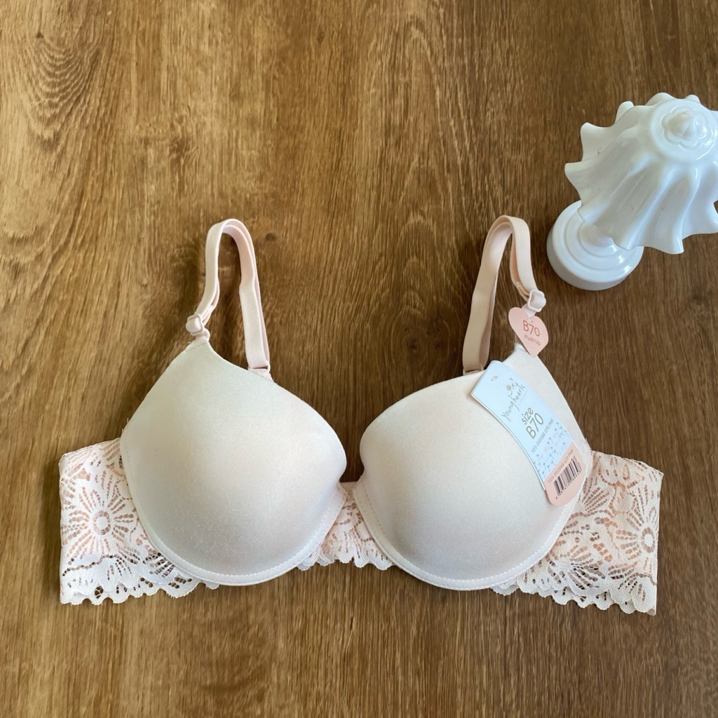 Jual YOUNG HEARTS BRA BERKAWAT PUSH UP BRA SIZE 32B B70 34B B75 B70 32B ...