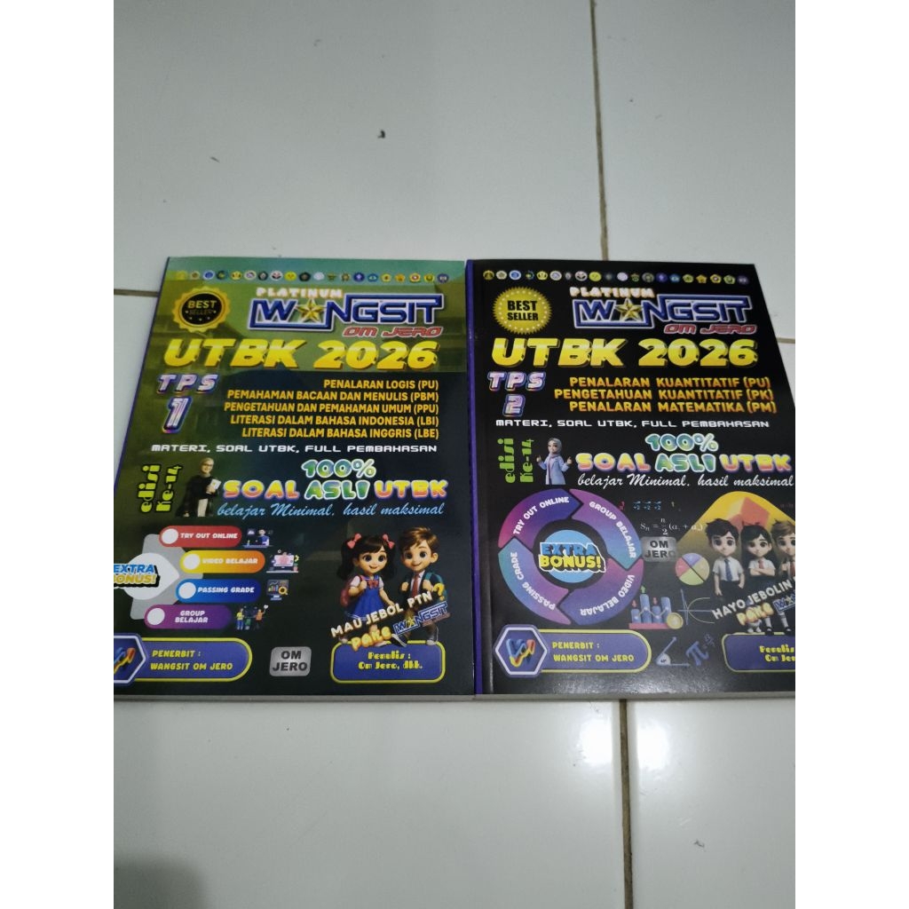 Jual SEPAKET BUKU PLATINUM WANGSIT OM JERO UTBK 2026 TPS 1 DAN 2 EDISI ...