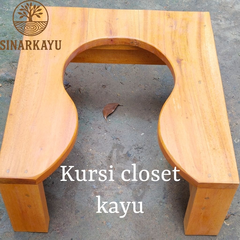 Jual kursi toilet wc duduk portable 45x40x40cm kayu kursi jojodok BAB ...