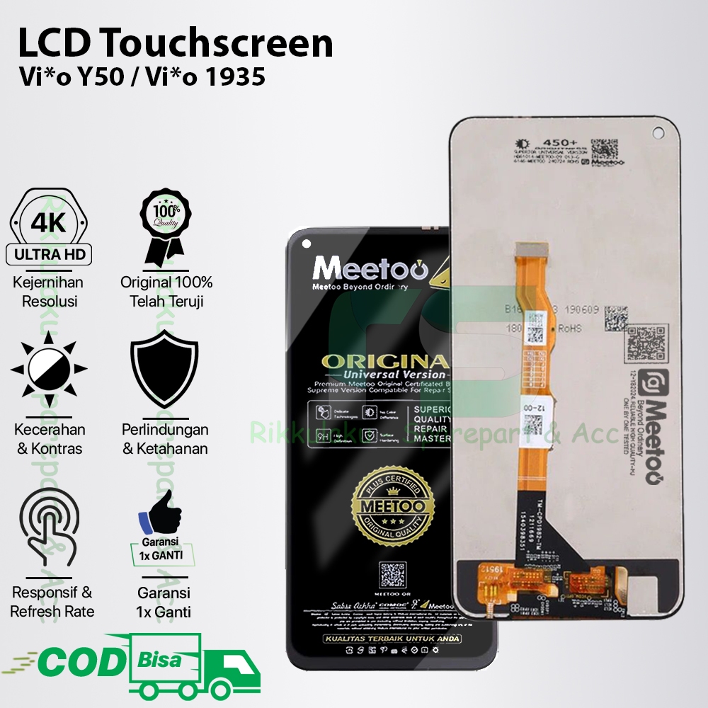 Jual LCD Touchscreen Vivo Y50 Original 100% Fullset | Shopee Indonesia