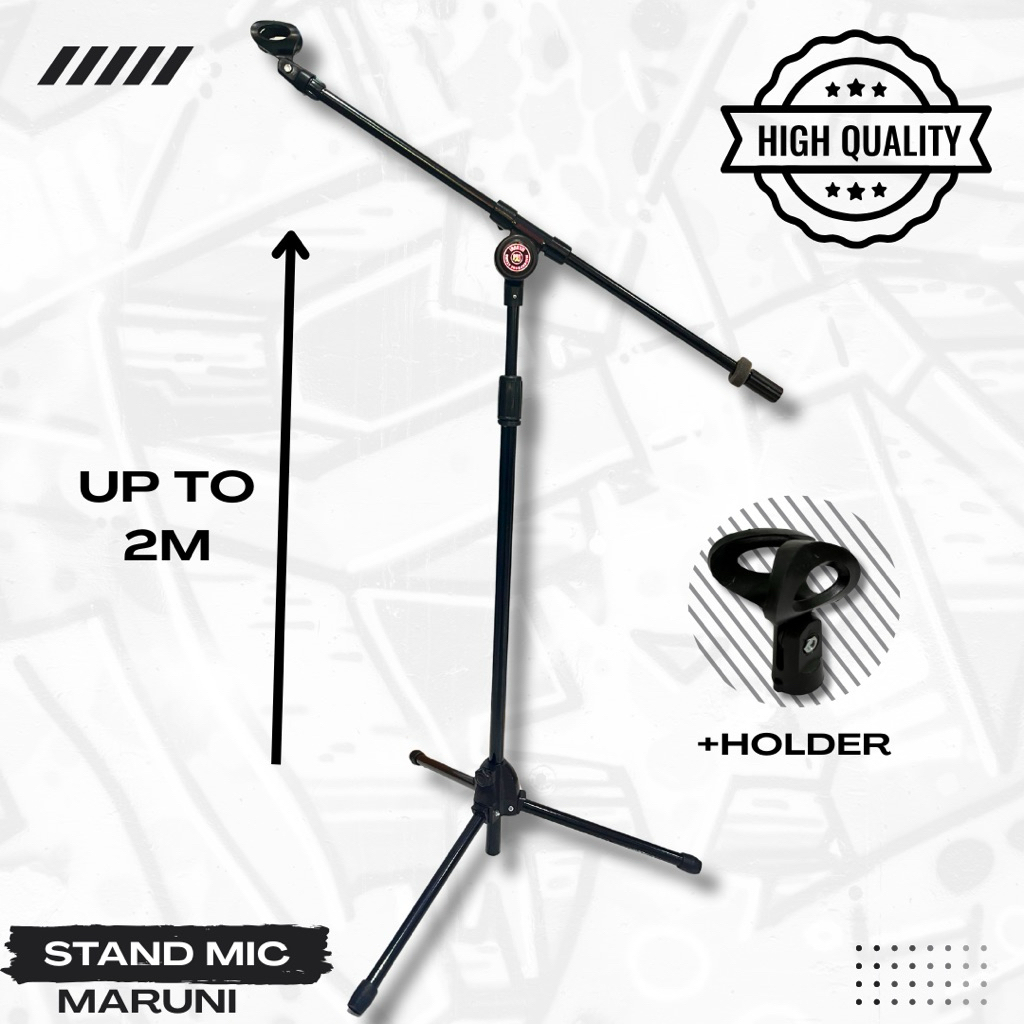 Jual Stand Mic panjang -Hitam- [Maruni] | Shopee Indonesia